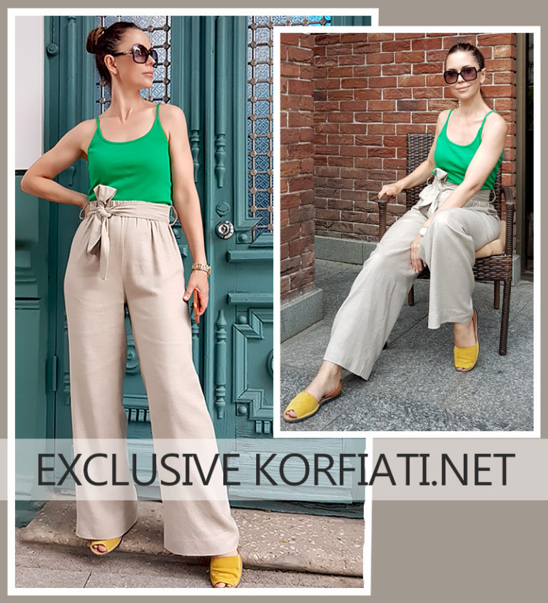 Palazzo pants patterns in 5 sizes download free! Korfiati Sewing School