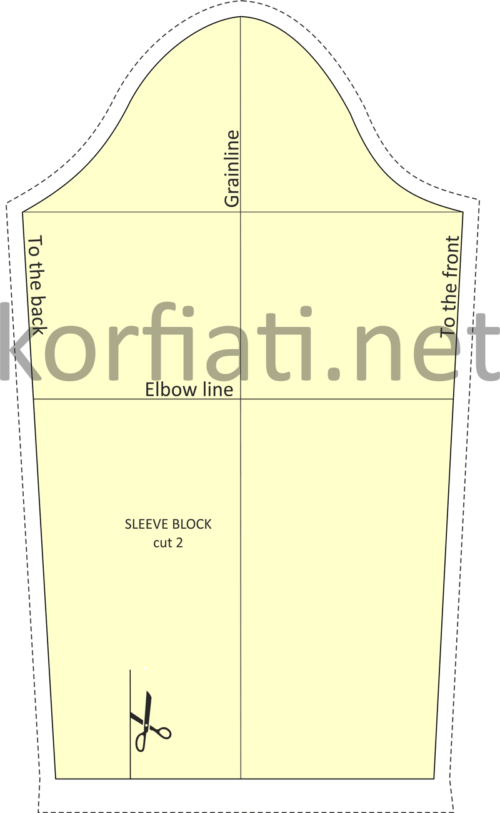 Basic sleeve pattern - Sewing school of Anastasia Korfiati